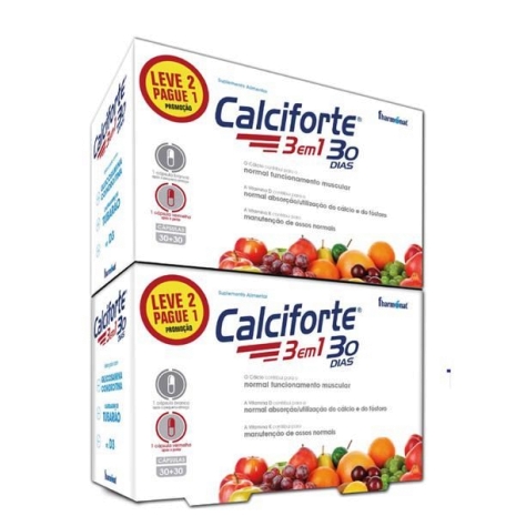 Calciforte 3 em 1 - 30 dias - Fharmonat
